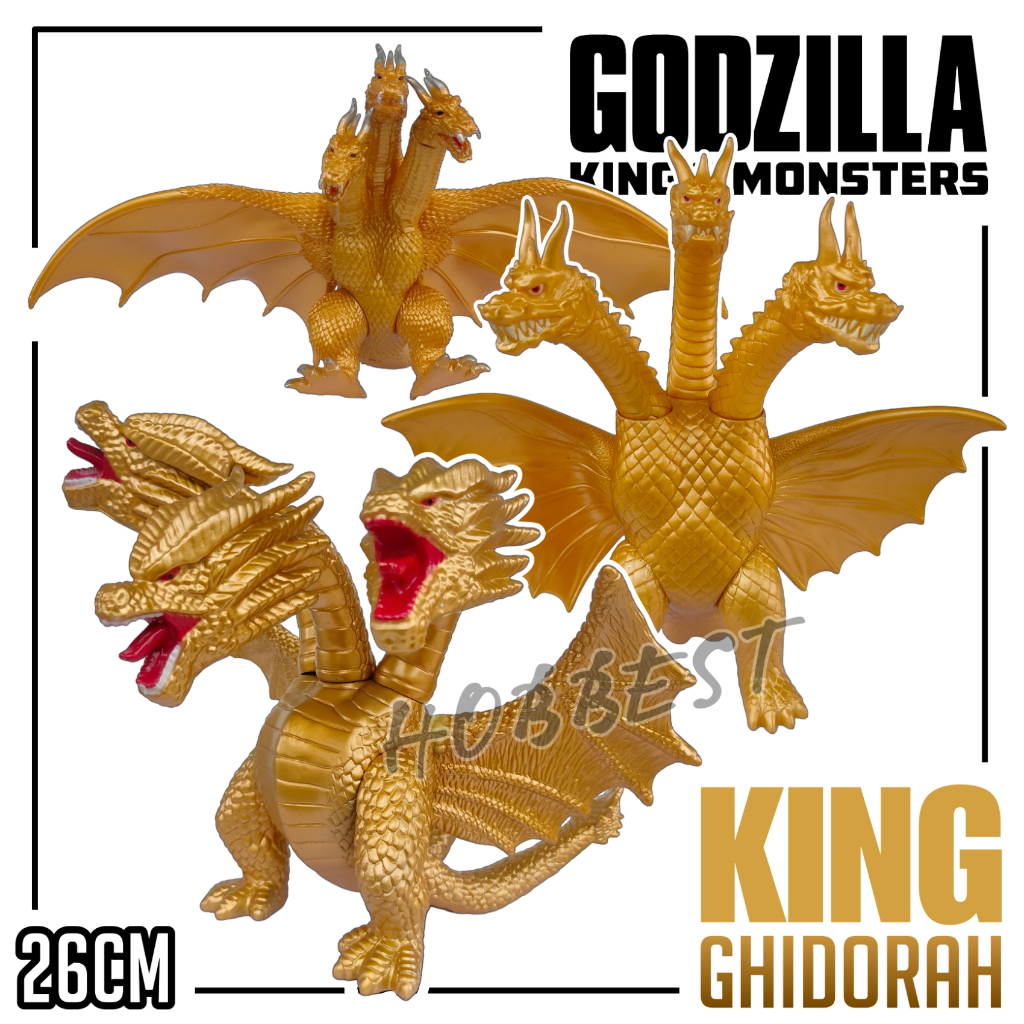 King GHIDORAH JUMBO Ver.- Action Figure Godzilla Kaiju Miniature Toy ...