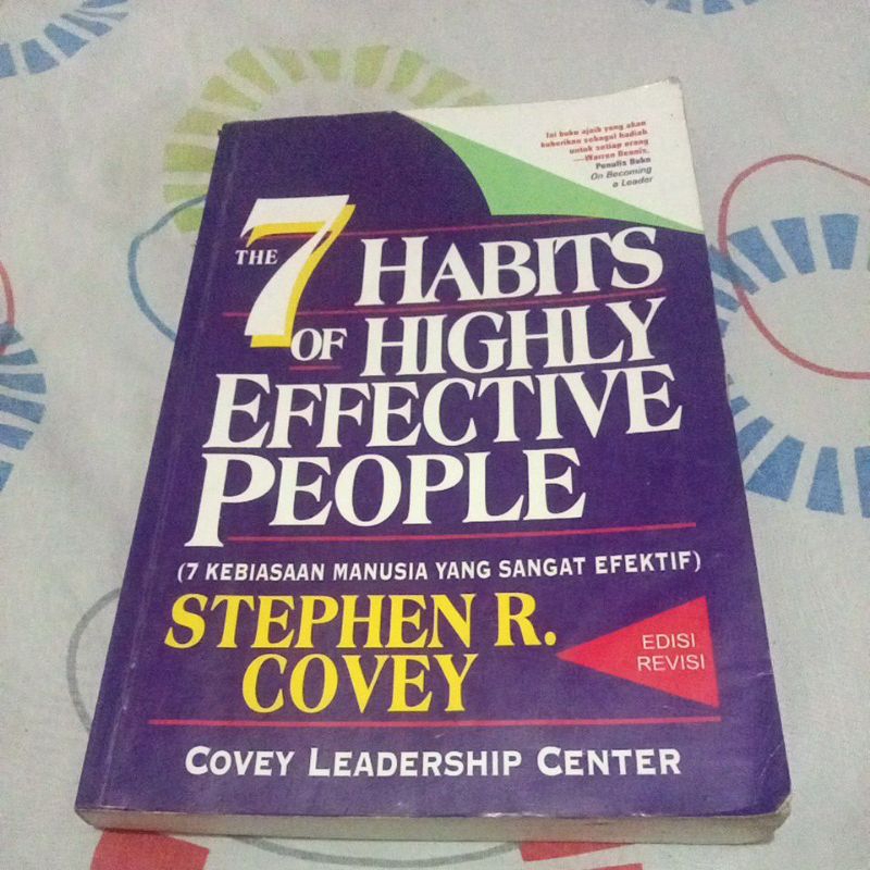Original Book - The 7 Habits Of Highly Effective People Book | Shopee ...