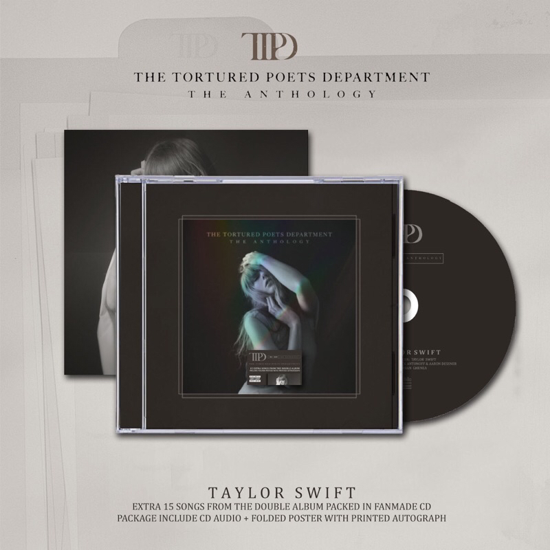 Cd TAYLOR SWIFT - THE TORTURED POETS DEPARTMENT THE ANTHOLOGY ALBUM CD ...