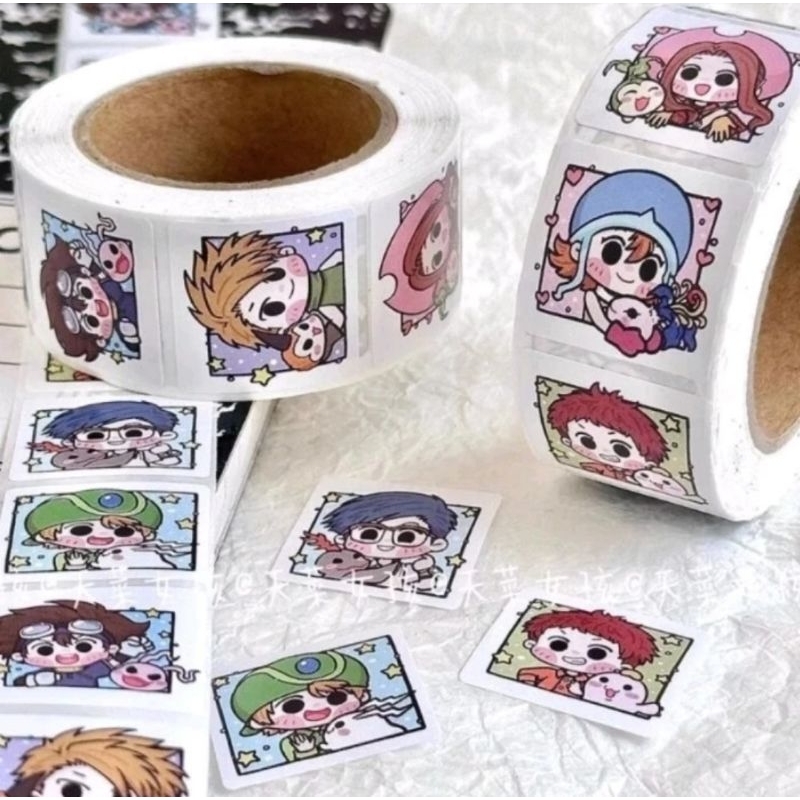Digimon World Sticker Anime Sticker Cute Paper Craft Animation | Shopee ...
