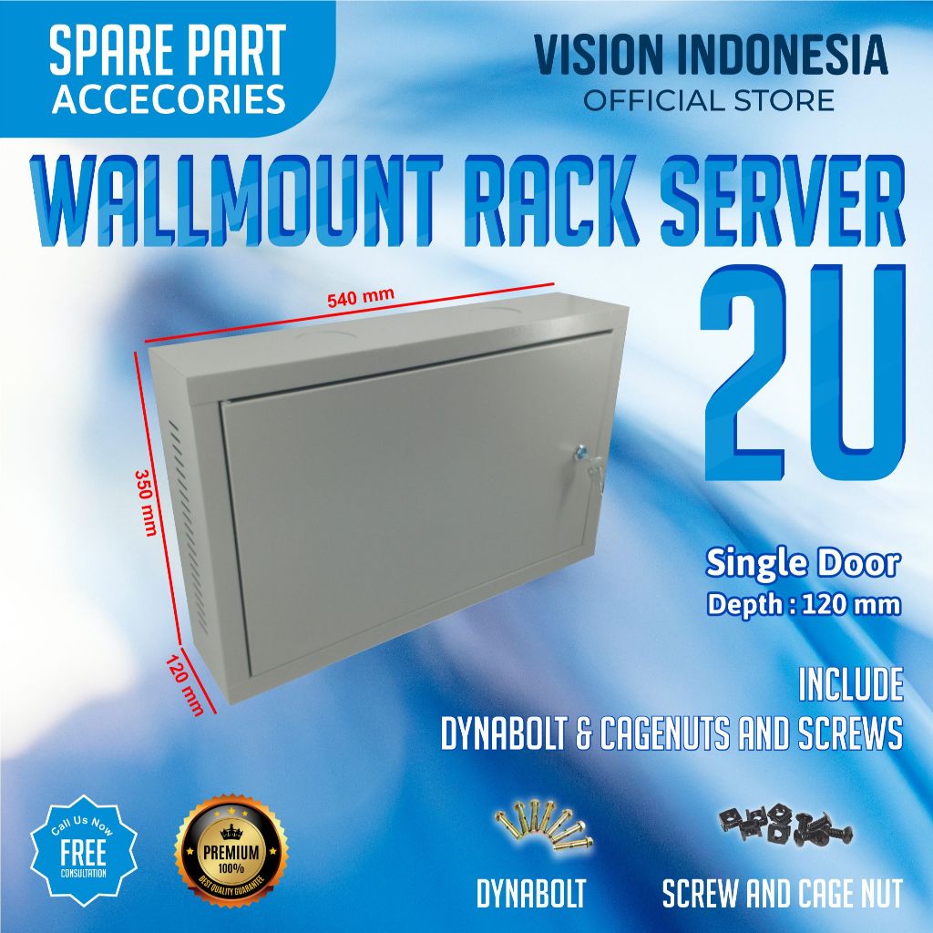 2u Wallmount Server Rack, 2U Single Door Server Rack | Shopee Malaysia