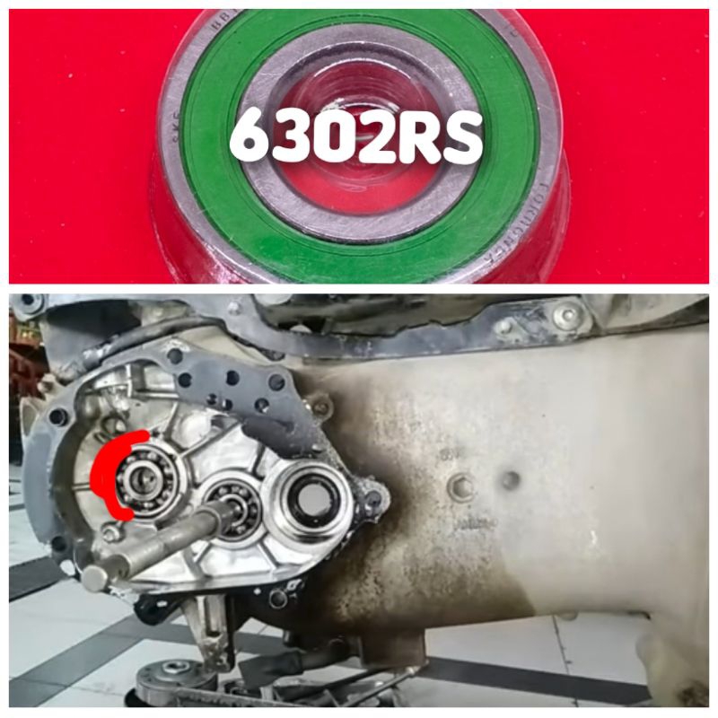 Left REAR AXLE BEARING 6302RS PCX 160 ADV 160 VARIO 160, ORIGINAL HONDA ...