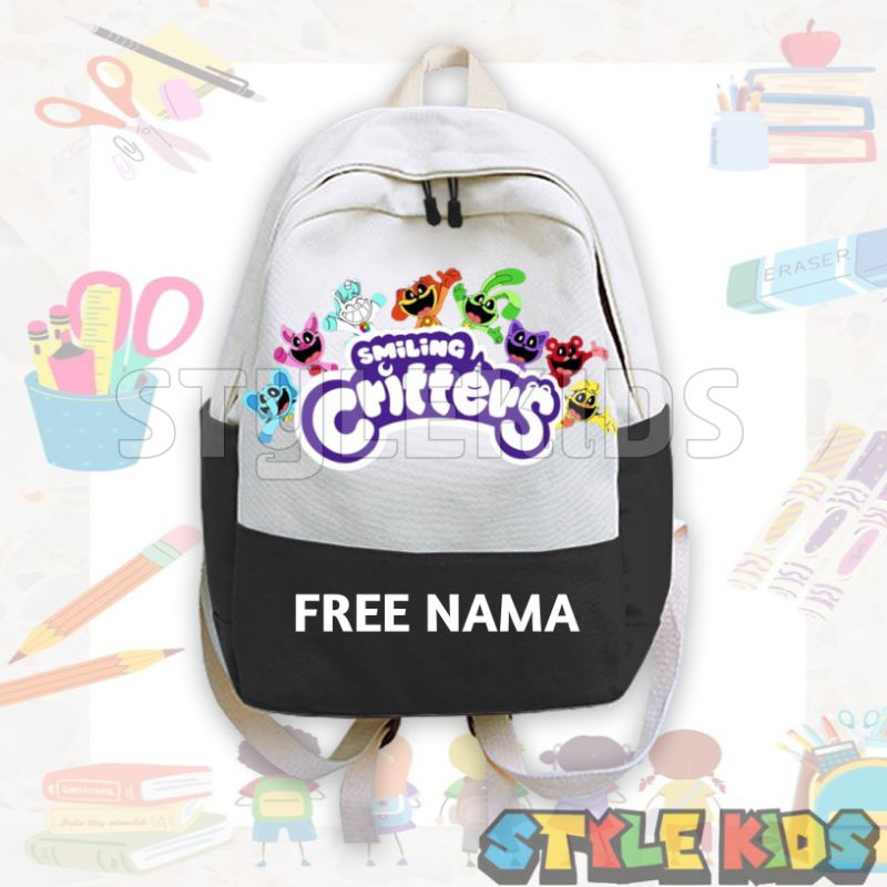 Free NAME Smiling Critters Catnap Children's Backpack, Kindergarten ...