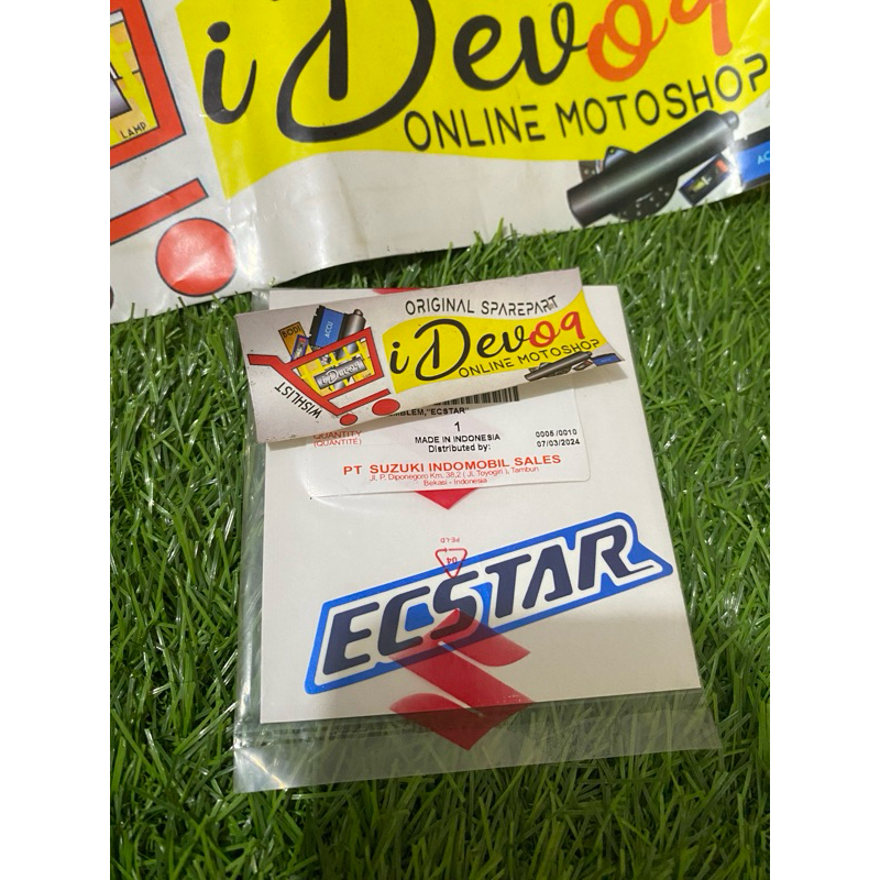 SUZUKI Ecstar Logo Sticker Emblem Original SGPSUZUKI | Shopee Malaysia