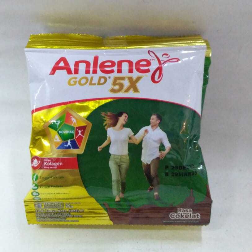 Anlene GOLD 5X CHOCOLATE FLAVOR MILK POWDER ORIGINAL PACK (25 GRAM x 3 ...