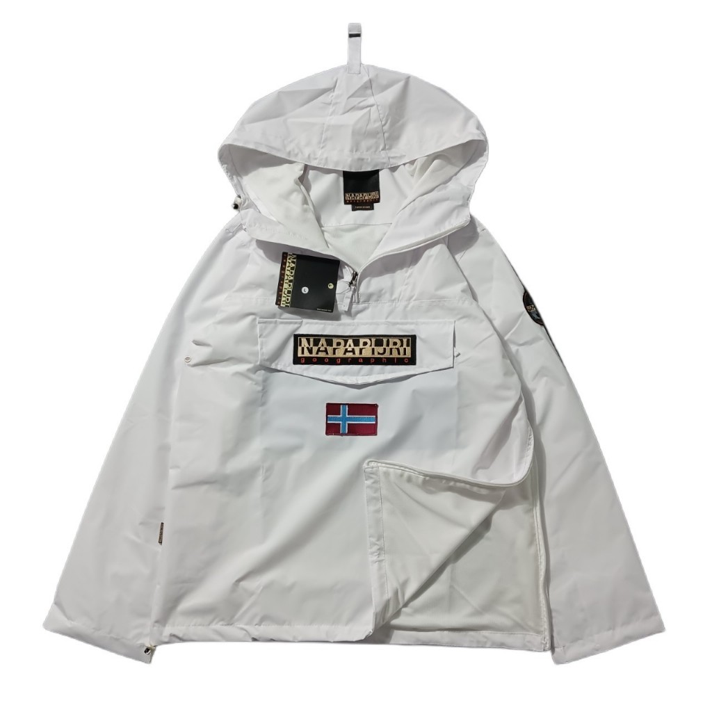 Hoodie Jacket CALOGUE Parachute NAPAPIJRI GEOGRAPIC WHITE | Shopee Malaysia