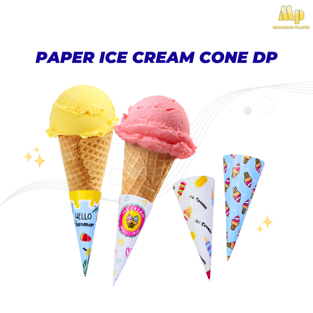 Paper Ice Cream Cone DP 3,4,5cm @100 Pcs | Shopee Malaysia