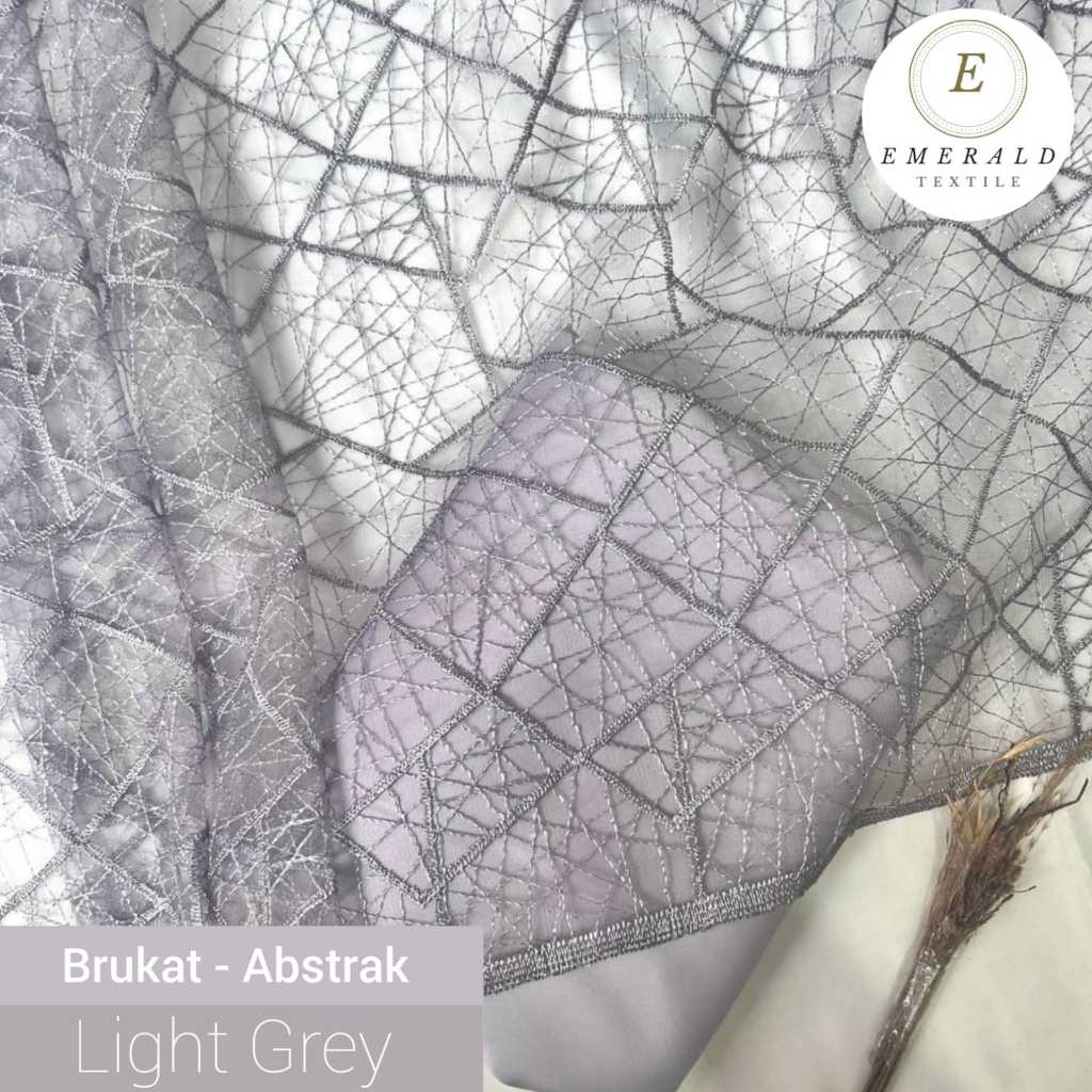 Half A METER OF French Tile Brukat Fabric Abstract Motif Kebaya ...