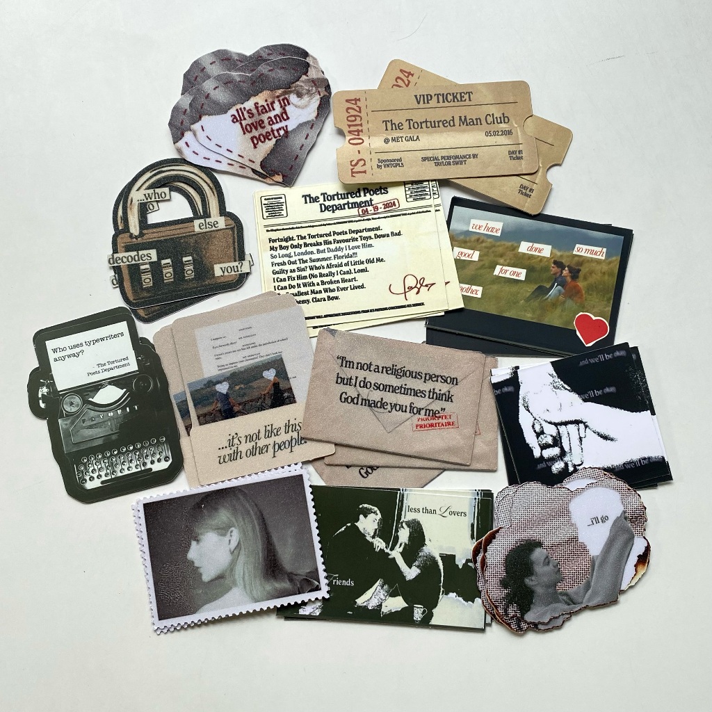 Ttpd Taylor Swift & Normal People Sticker Set by Vintagepals | Shopee ...