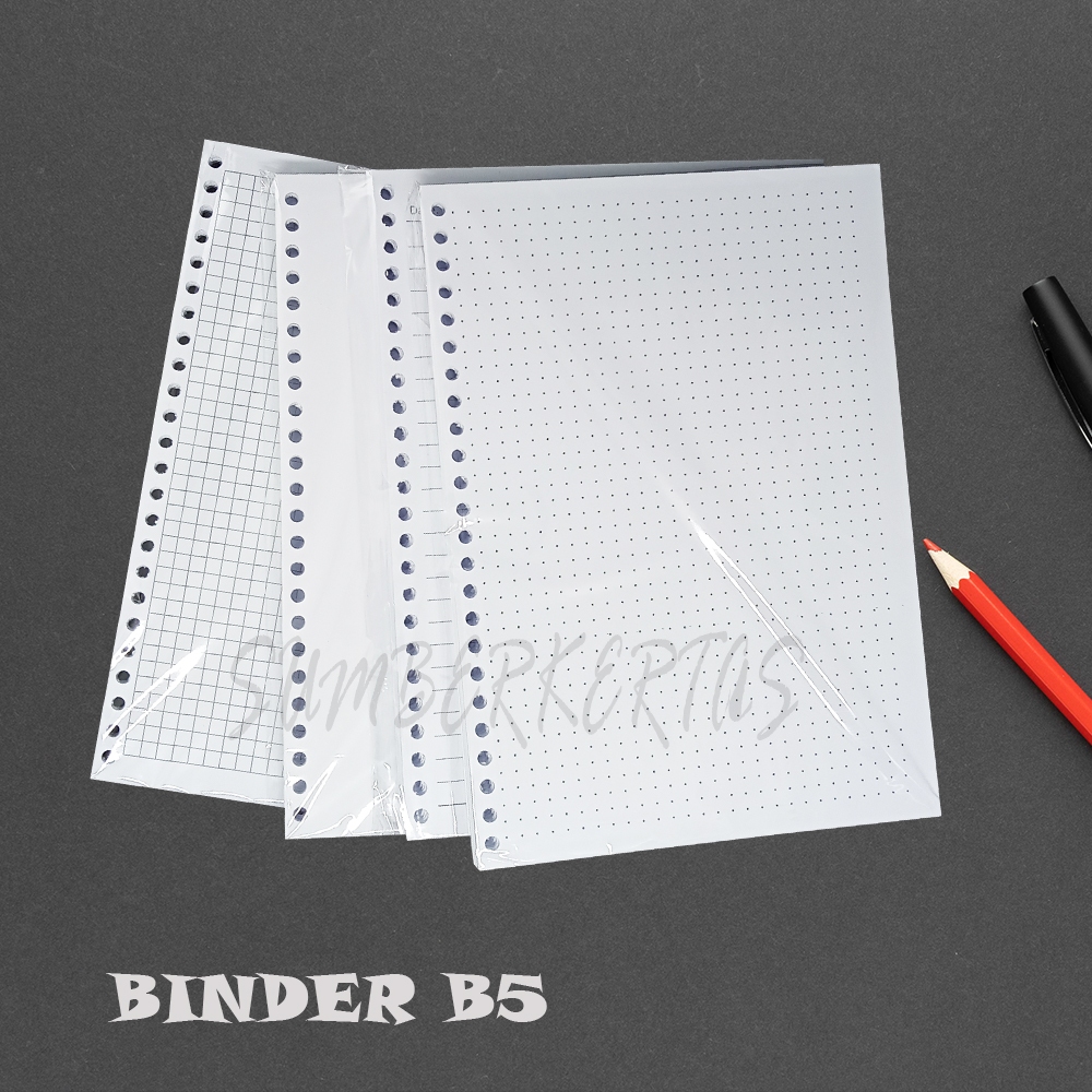 (Content Of 50 Sheets Of DOTTED LEAF/Paper Binder/Binder/Refill file ...