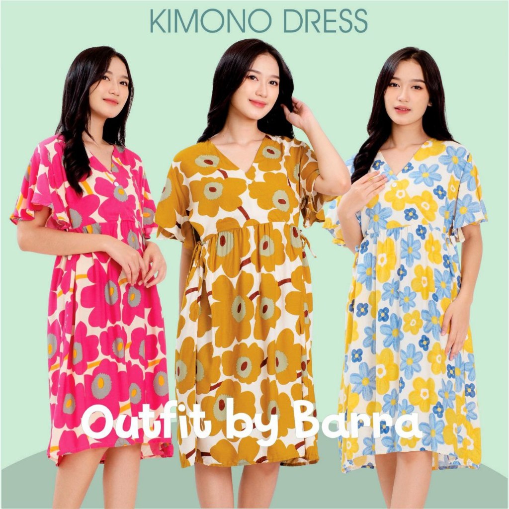 Daster Kimono Dress has Jumbo and Standard Rayon with Contemporary ...