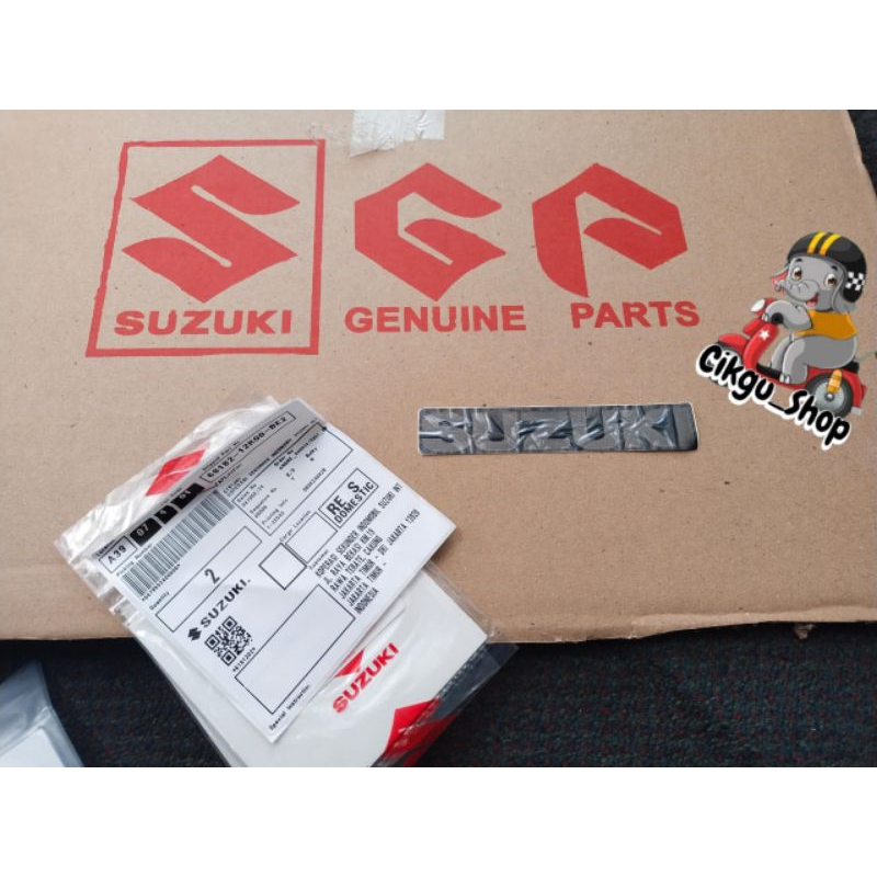 Suzuki Sticker Emblem For All Suzuki Motorcycle Original SGP 100% Gray ...