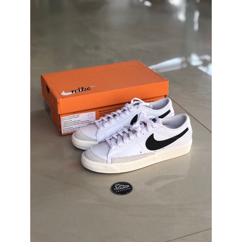 Nike blazer low 77 vintage white black da6364 101 (OFFICIAL ORIGINAL ...