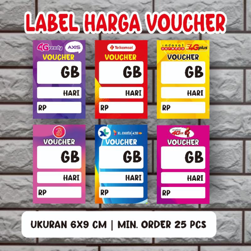 Counter price Label/voucher Display/volume Display/min. order 25 pcs ...