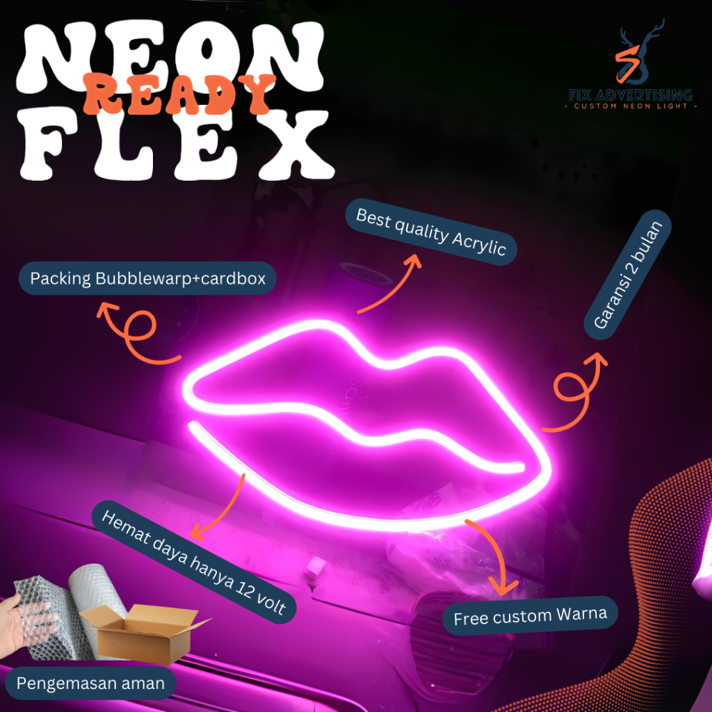Neon flex Ready Lips (15Cm) | Shopee Malaysia
