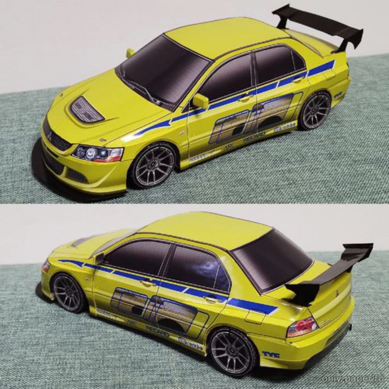Mitsubishi lancer evo 9 car papercraft pattern sheet (OP-Ac11) | Shopee ...