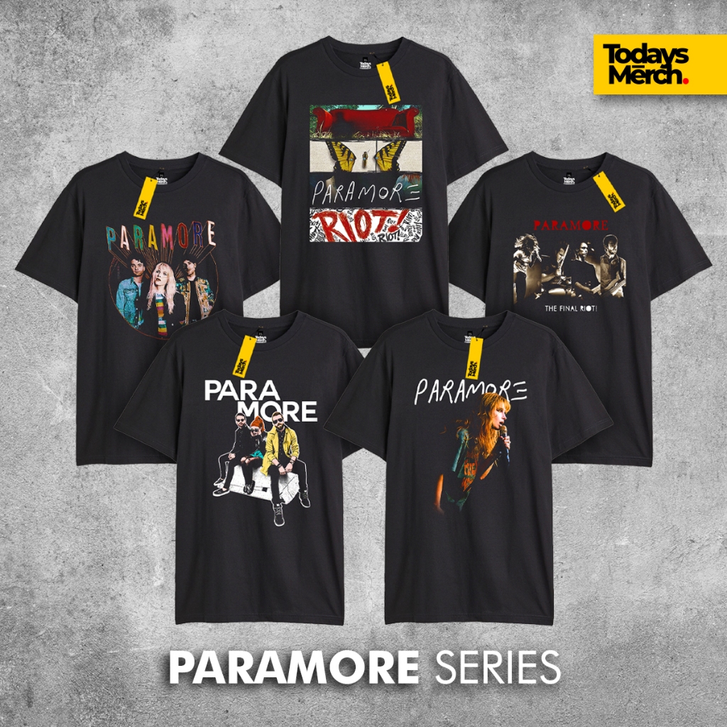 Paramore Series Cotton 30's Music T-shirt Todays Merch | Shopee Malaysia