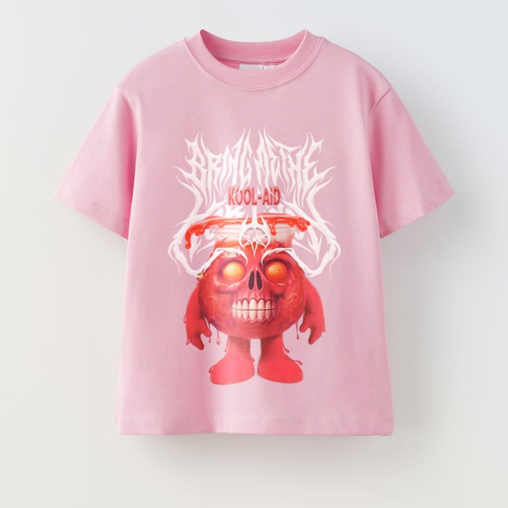 Creactive T-Shirt BMTH Bring Me The Horizon Kool Aid Pink Oversize Tee ...