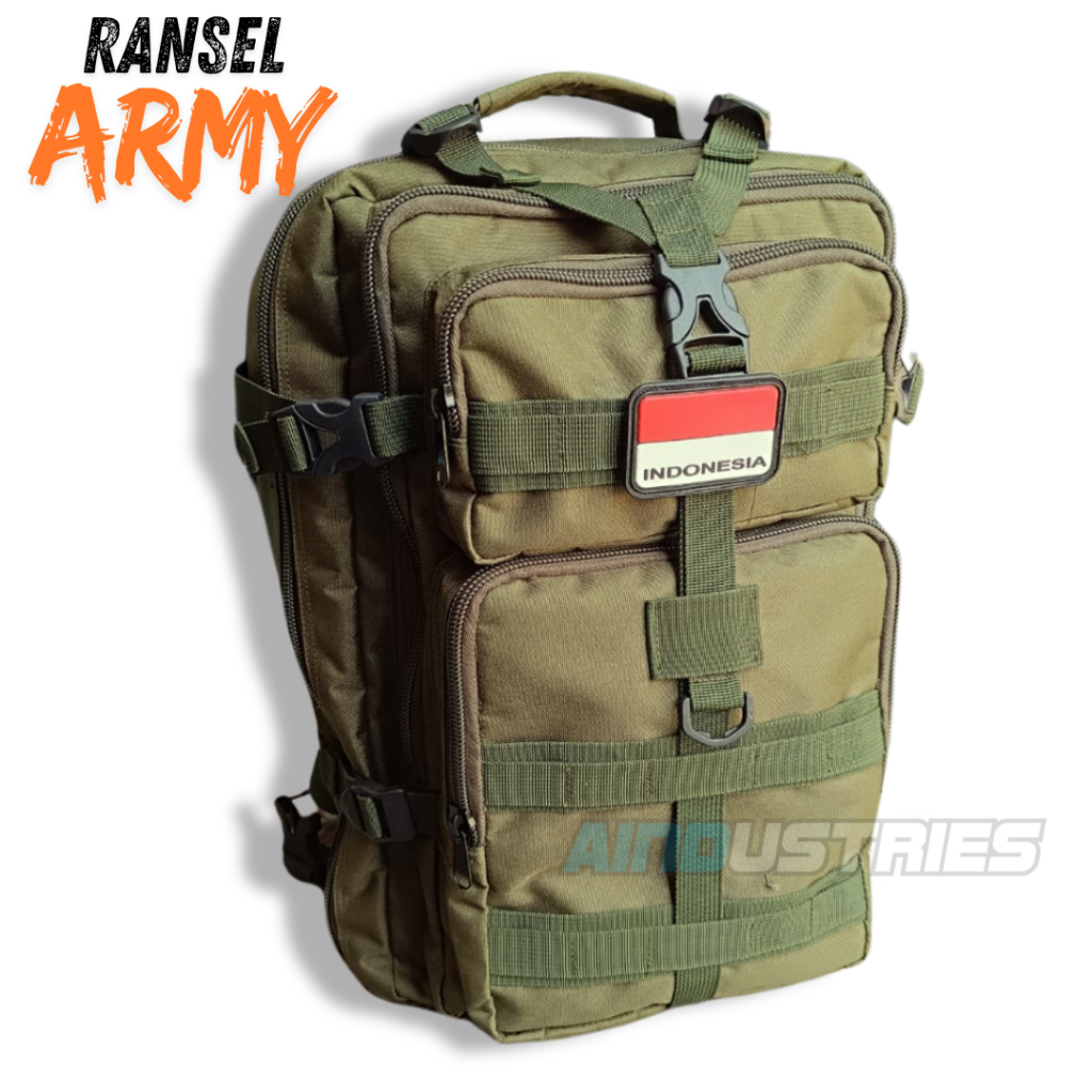Tni Army Tactical Army Backpack 50l Outdoor Tactical Backpack Green ...