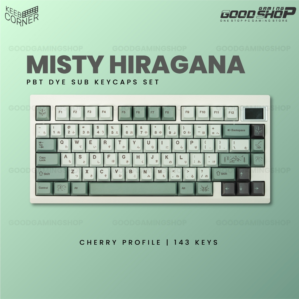 Kc Misty Hiragan Cherry Profile 143 Keys - Keycap Set | Shopee Malaysia