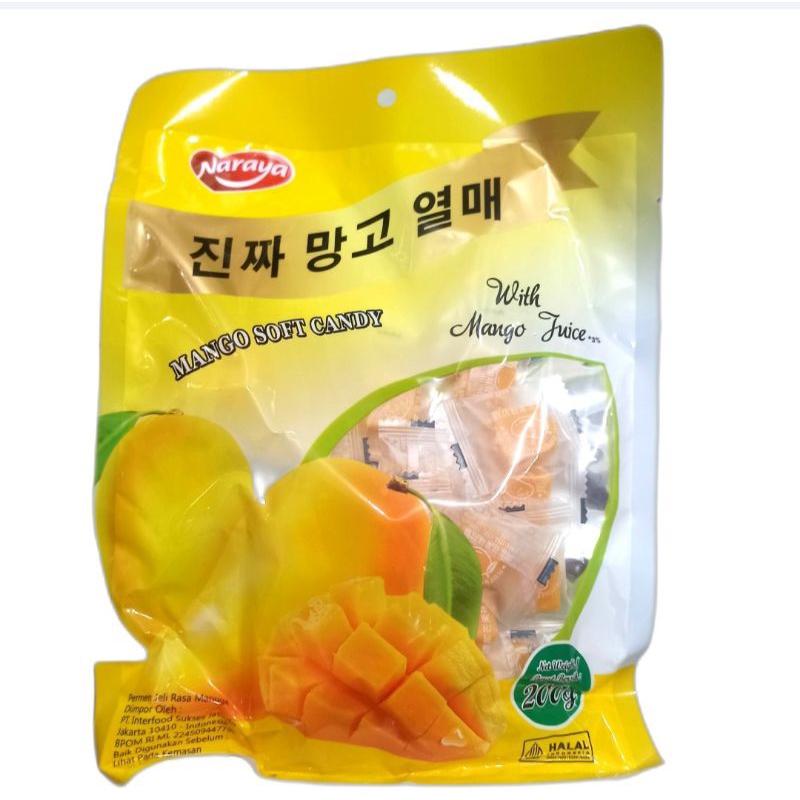 Naraya Mango Soft Candy with Mango Juice 200g | Shopee Malaysia