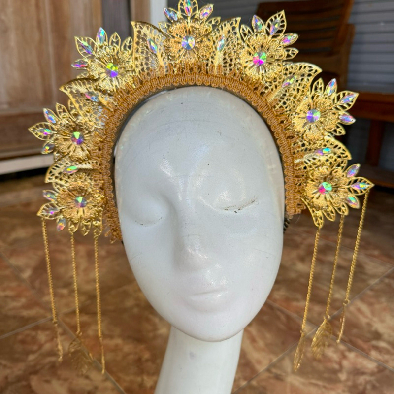SIMPLE DANCE TRADITIONAL/MAHKOTA CROWN FOR CHILDREN AND ADULTS | Shopee ...