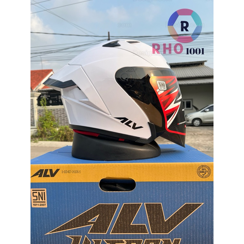 Alv ULTRON PRO VISOR SMOKE- SNI STANDART SOLID HALF FACE HELMET / SNI ...