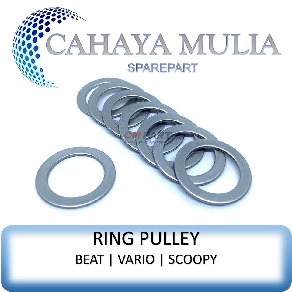 Ring Washer-Pure-Pully-Pulley-House Roller Beat Vario Scoopy | Shopee ...