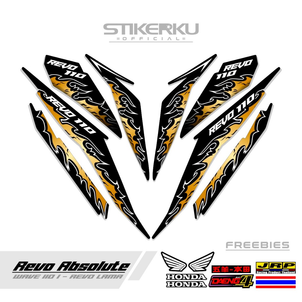 Striping ABSOLUTE REVO 110 CW MOTIF 127 / STICKER ABSOLUTE REVO 110 ...
