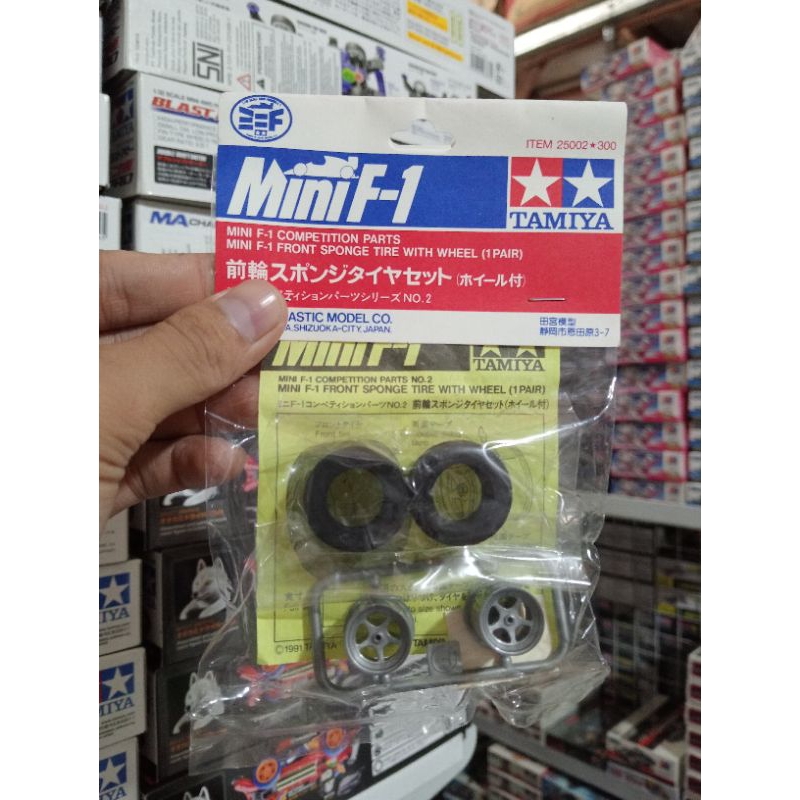 TAMIYA 25002 MINI F-1 FRONT SPONGE TIRE WITH WHELL [ 1PAIR ] | Shopee ...
