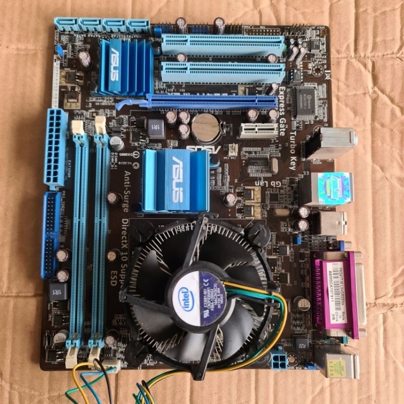 Motherboard ASUS G41 LGA 775 DDR3,CORE 2 DUO, Complete With 100% NORMAL FAN PROCESSOR | Shopee ...