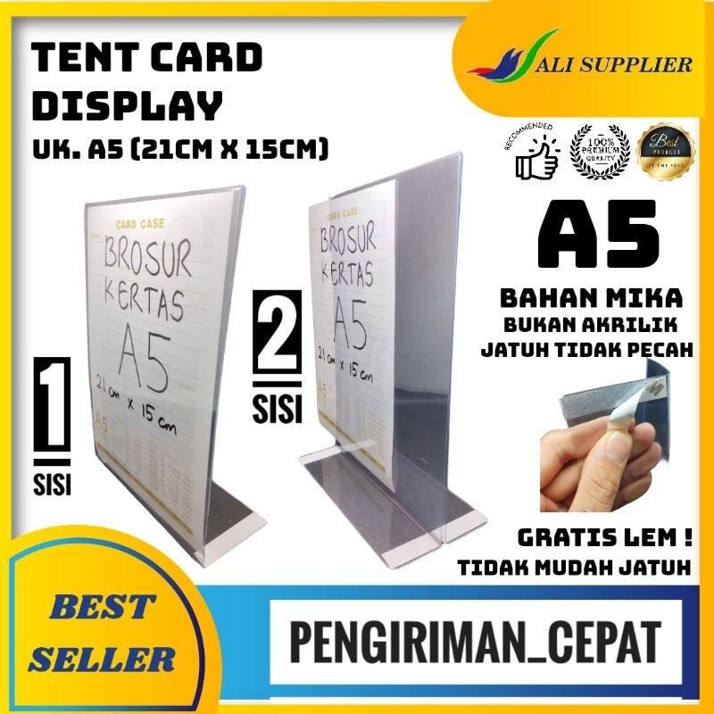 Tent CARD A5/Brochure Holder A5/Not Acrylic A5/Promotional STAND/Mica ...
