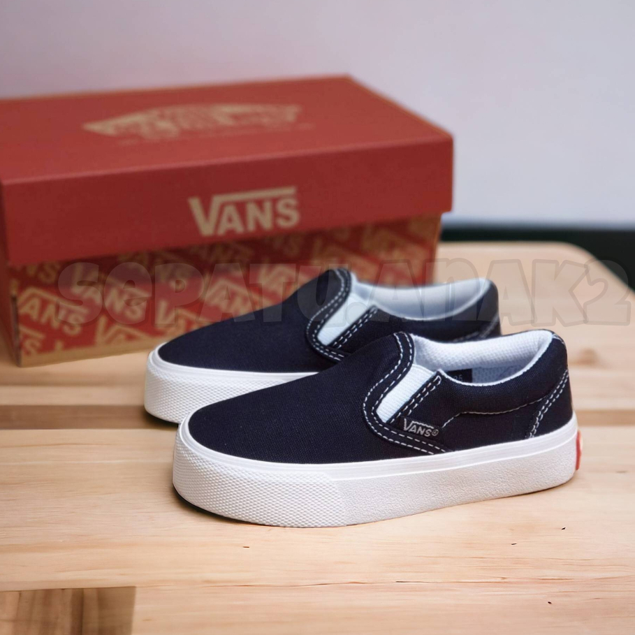 HITAM Vans Shoes For Children slipon Shoes For Boys Girls vans School ...