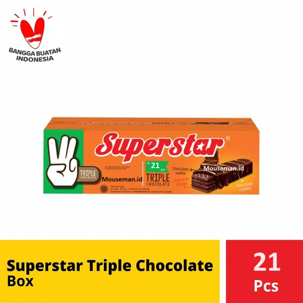 Superstar Chocolate Wafers / Chocolate Contents 20 pcs | Shopee Malaysia