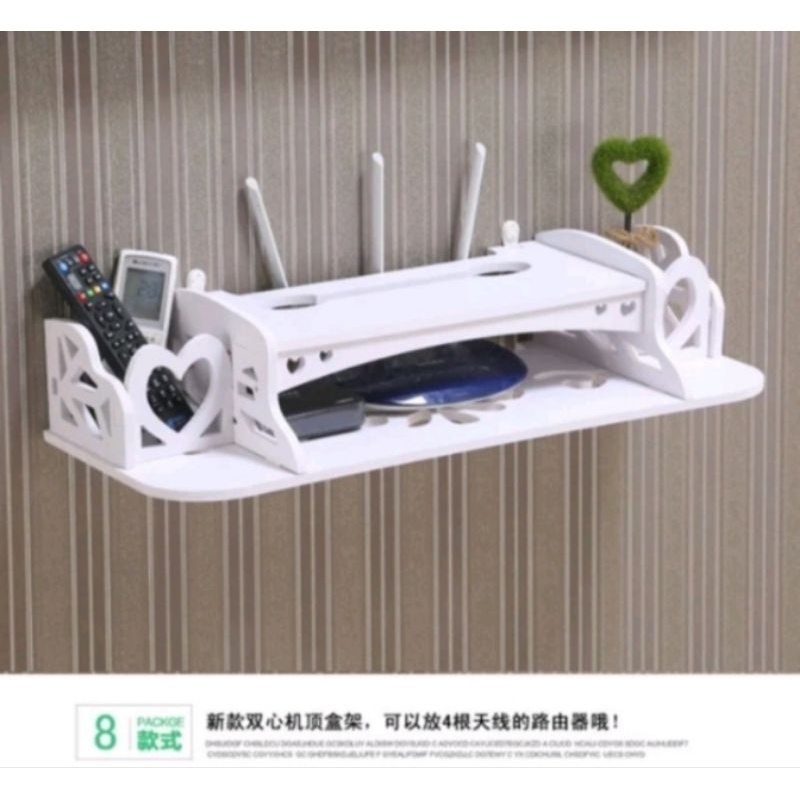 Wifi Router Hanging Rack Holds TV Remote DVD Speaker Organizer Floating ...