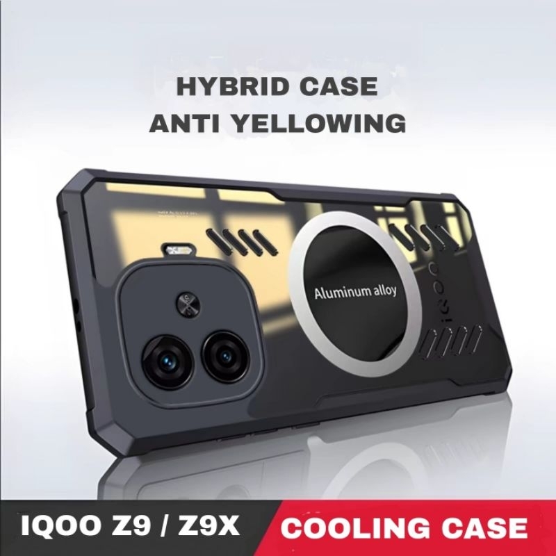 Case IQOO Z9 5G / IQOO Z9X 5G Casing Hybrid Cooling Fan Heat Air Vent ...