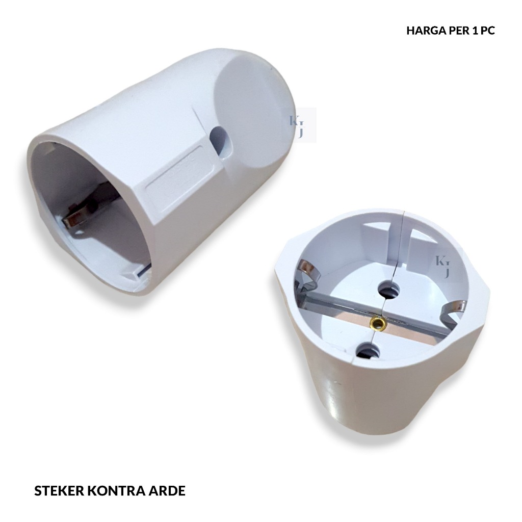 Round Grounding Plug Counter White Electrical Plug Contra Female ...
