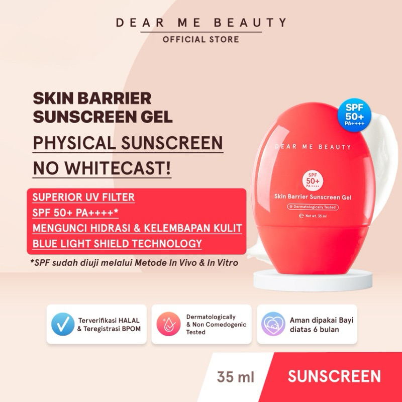 Dear Me Beauty Skin Barrier Cleanser | Sunscreen Gel SPF 50 PA ...