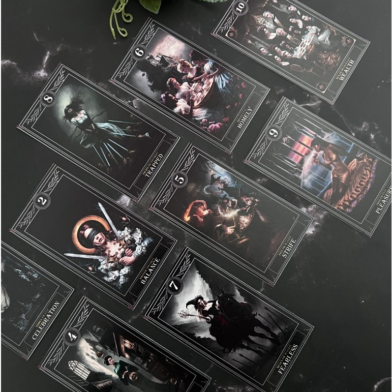 HITAM Tarot Cards Contents of 78 Classy Gothic Tarrot Dreamy Card ...