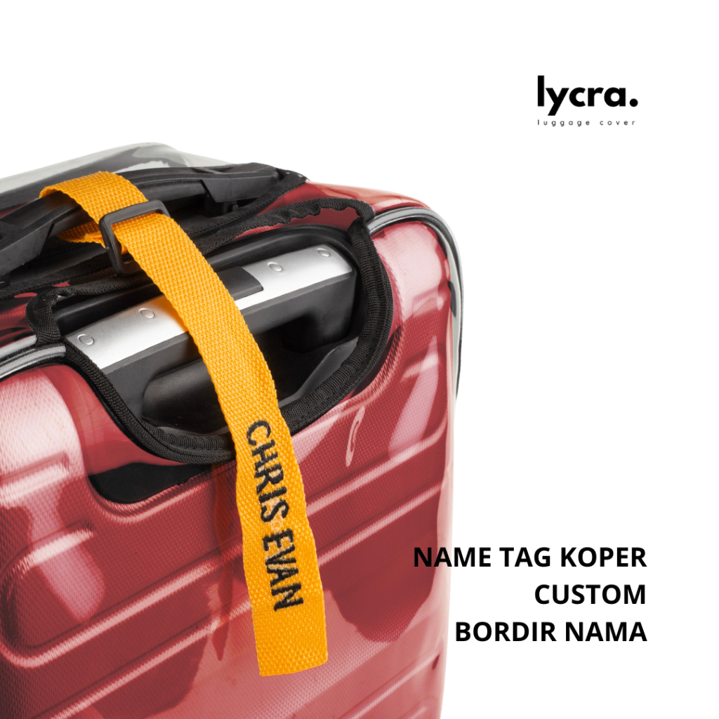Custom Suitcase Name Tag Embroidered Name | Shopee Malaysia