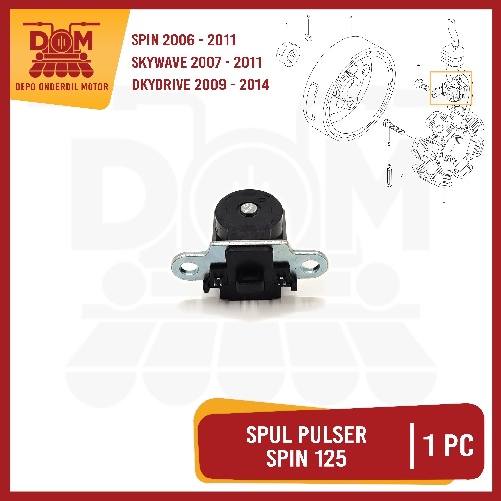 Spool Pulser Coil Spin 125 (TOKAIDO) Spool Spool Spool Spool Fulser ...