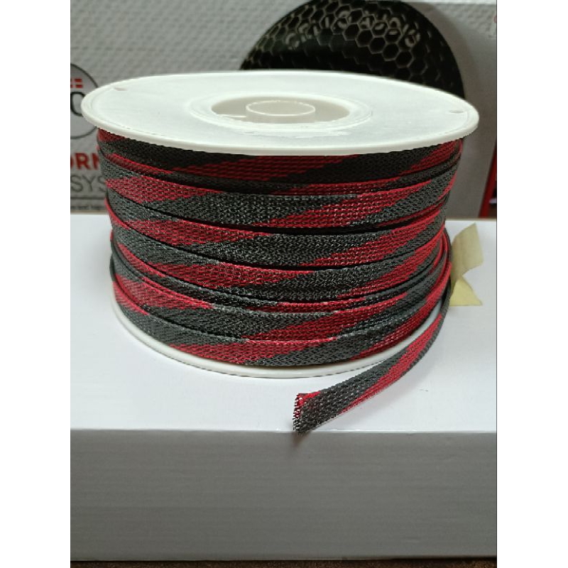 MERAH Snake Skin Cable Wrap 8mm-12mm red-Dark Grey | Shopee Malaysia