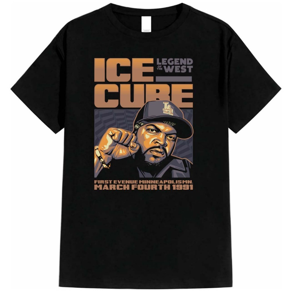 ICE CUBE T-shirt | 24s Premium Music Distro T-shirt | Shopee Malaysia