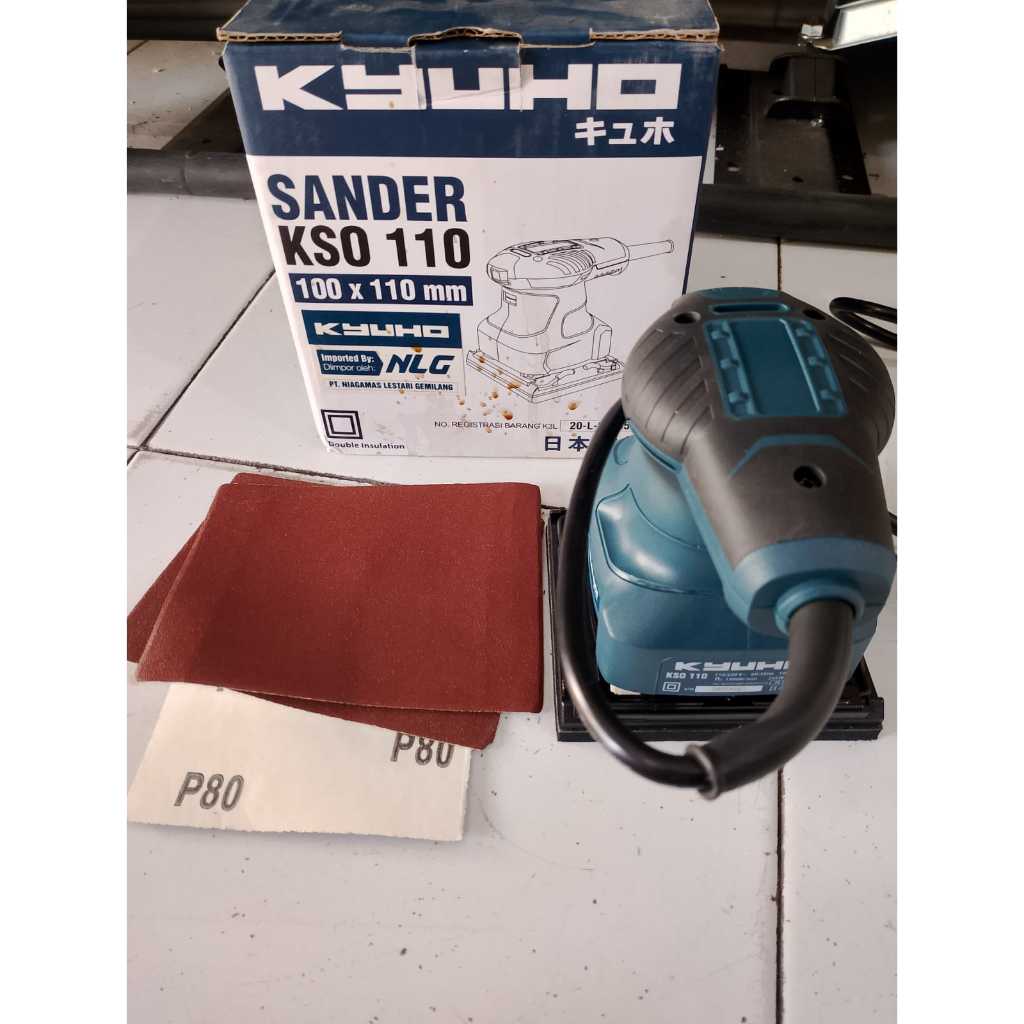 MESIN Kyuho KSO110 Box Sanding Machine Electric Palm Sander 100x110mm ...