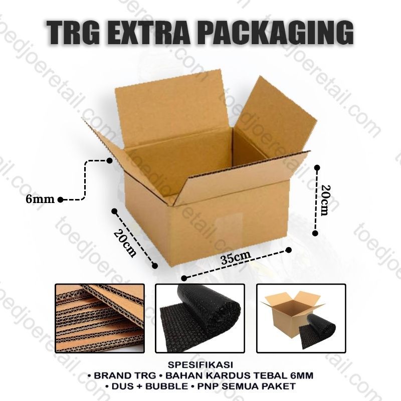 Trg Cardboard packing extra Box packing extra Safe packing 6mm Thick+Layered | Shopee Malaysia