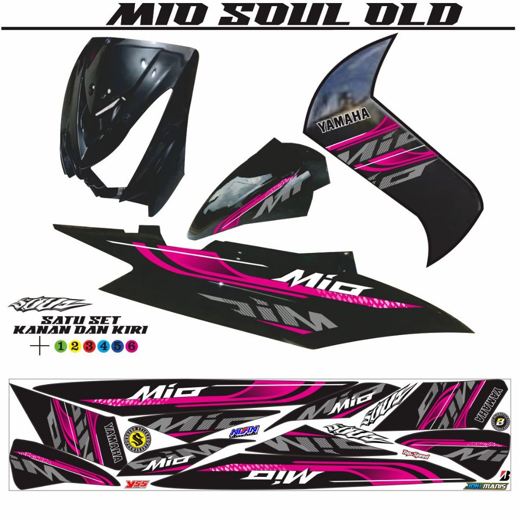 Mio SOUL OLD Motorcycle STRIPING Variations/MIO SOUL STRIPING Stickers ...