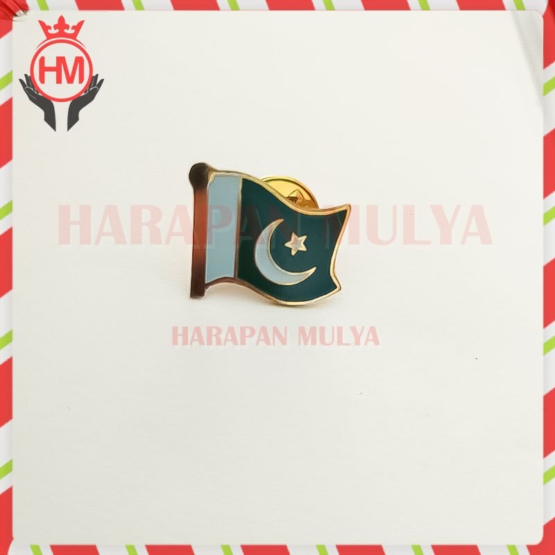 Flag Pin Pakistani Flag Logo Custom Brooch Pakistani Friendship Flag ...