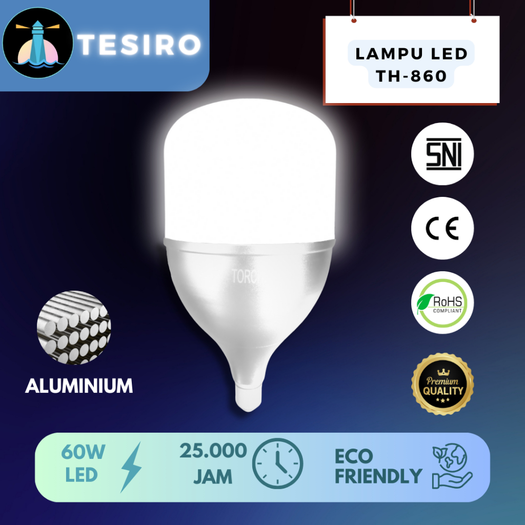 PUTIH Led TORCH CAPSULE LIGHT / JUMBO ALUMINUM CAPSULE 60 WATT WHITE ...