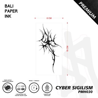Pmh030 Cyber Sigilism Tattoo Temporary Premium Bali Paper Ink | Shopee ...
