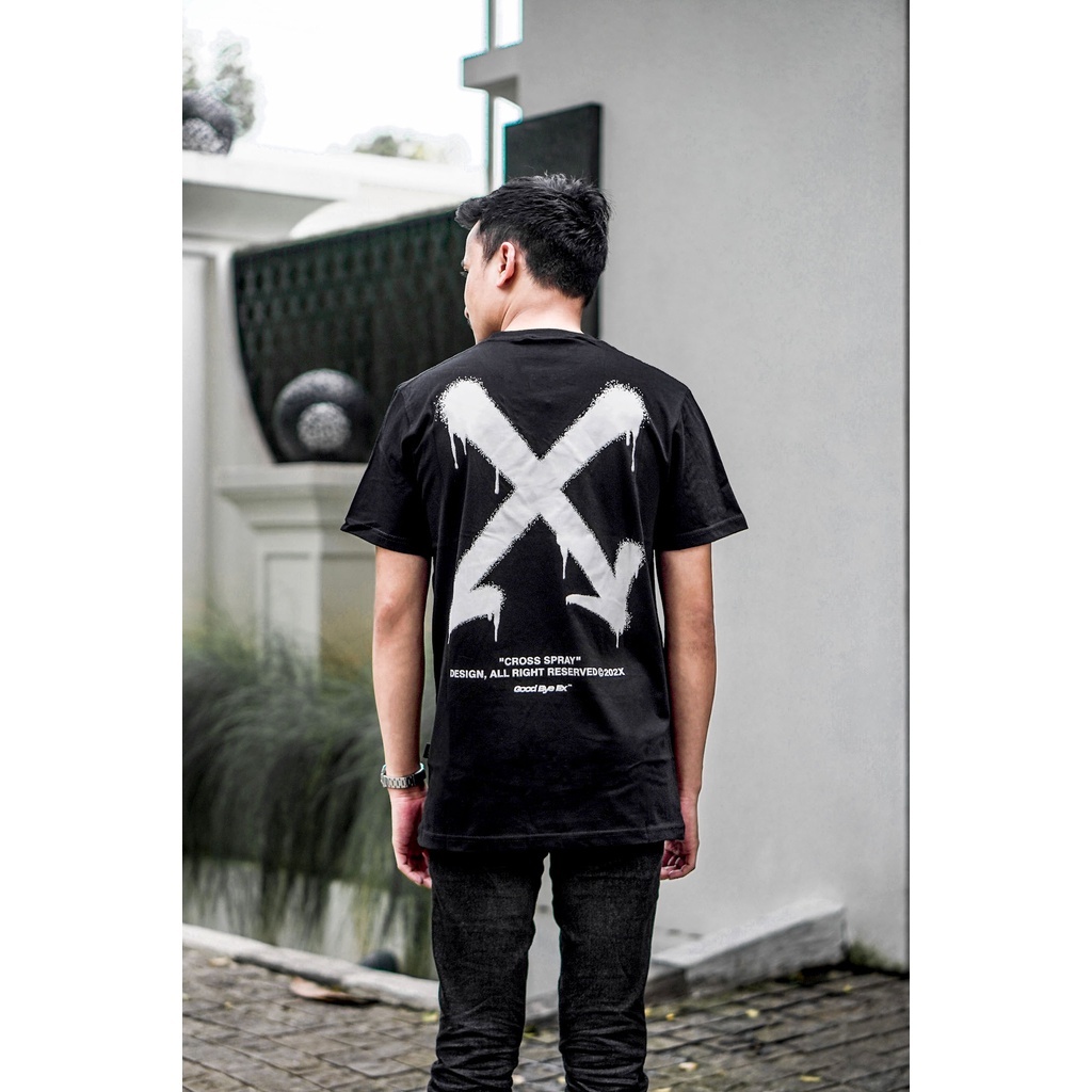 Good BYE EX - Tshirt X Cross Spray Black | Shopee Malaysia